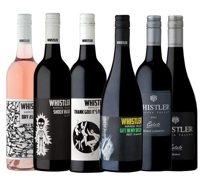 Smagekasse med Whistler Wines 6 flasker - Australsk Rødvin - Pedersborg Vin